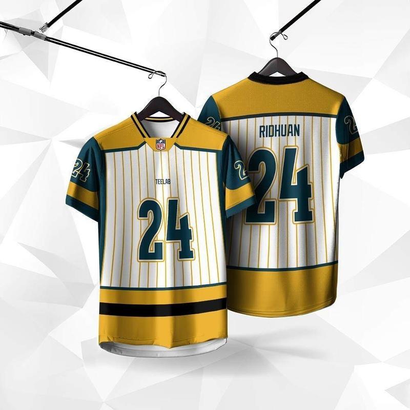 Jersi No.24 NFL, Choii, Baju-T Lelaki, Jersi Kolar Thailand Virus ...