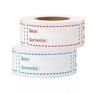 Stiker Label produk Serbaguna dengan Tanggal dan Isi Penyimpanan ...