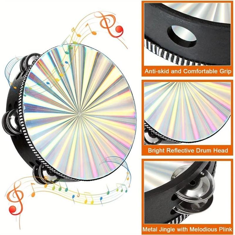 Kids Toy 6/8/10 Inch Hand Drum Single/Double Row Rainbow Woo - TikTok ...