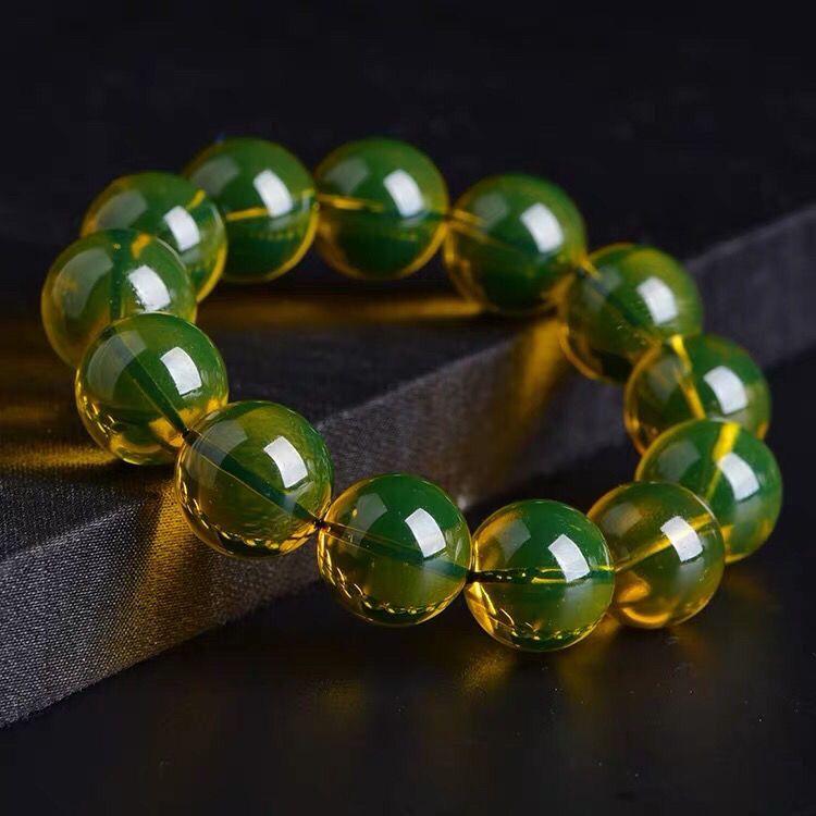 Gelang Satu Helai, Ambar Biru Dominika, Untuk Lelaki dan Wanita ...