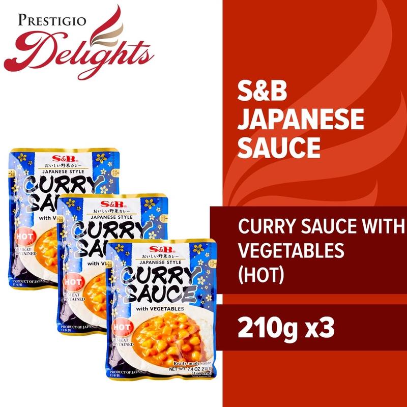 S&B Japanese Curry Sauce With Vegetables 210g Bundle of 3 - TikTok Shop ...