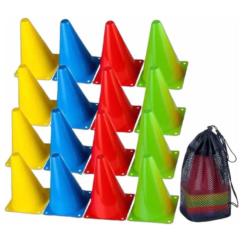 18cm Mini Colored Marking Bucket Marking Cones (4 of each color ...
