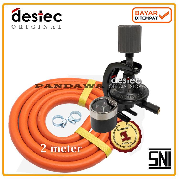 PAKET Destec Regulator Gas Com-U12RM Meter + Selang Gas 2 Meter - Shop ...