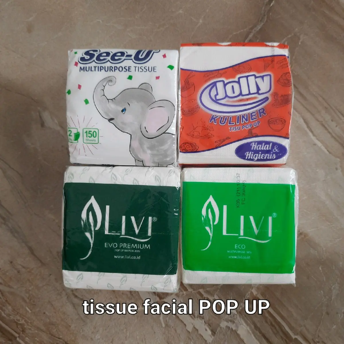 tisu tissu tissue pop up livi berbagai merk - Shop | Tokopedia