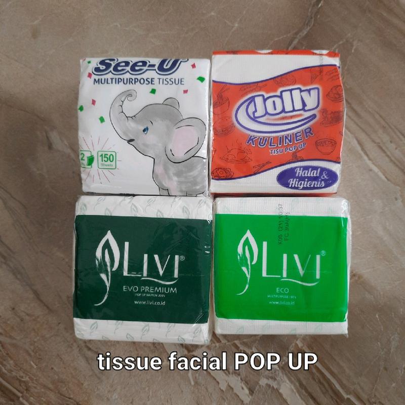 tisu tissu tissue pop up livi berbagai merk - Shop | Tokopedia