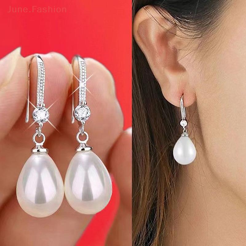 Anting-anting Titisan Air untuk Wanita, Anting-anting Bujur Bulat ...