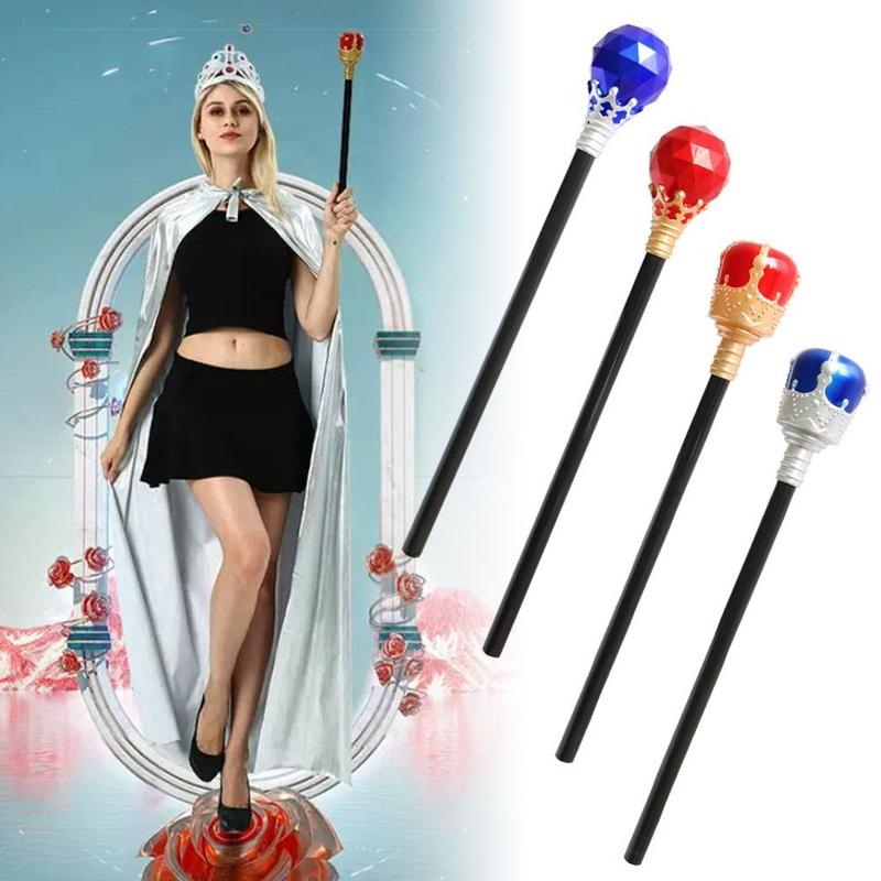 High-quality Plastic King Queen Scepter Performance Cosplay Props ...