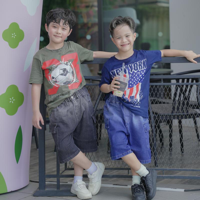 Quần jeans cho bé trai quần bò size đại túi hộp bé trai HIUNIKIDS - TikTok Shop Vietnam