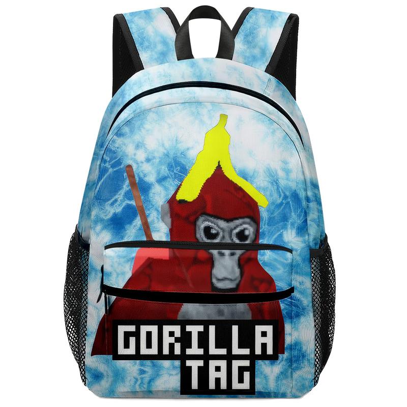 Gorilla TAG Backpack Unisex Travel Backpack Cartoon Pattern Outdoor ...