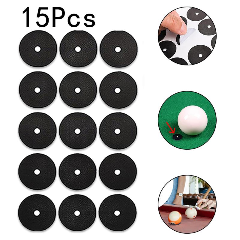 15Pcs Pool Table Marker Dots Stickers Billiard Accessories Snooker ...
