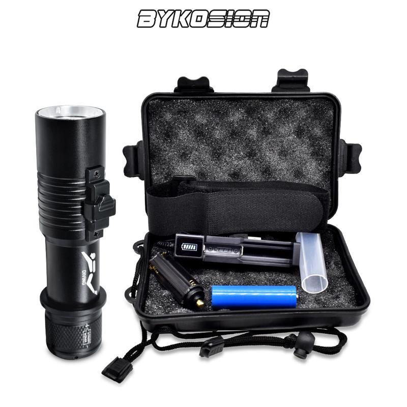 BYKOSION Diving Flashlight 2000LM 20W XHP50 LED Scuba Diving - TikTok ...