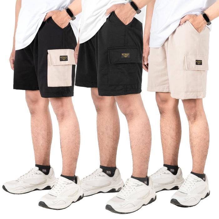 Promo Otsky Celana Pendek Pria Cargo Fleece Shorts - Kota Bandar ...