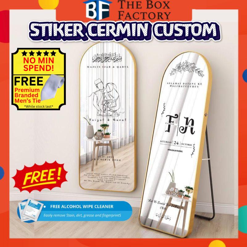 STIKER CERMIN PANJANG KAHWIN TUNANG STIKER CERMIN STAND CERMIN - TikTok ...