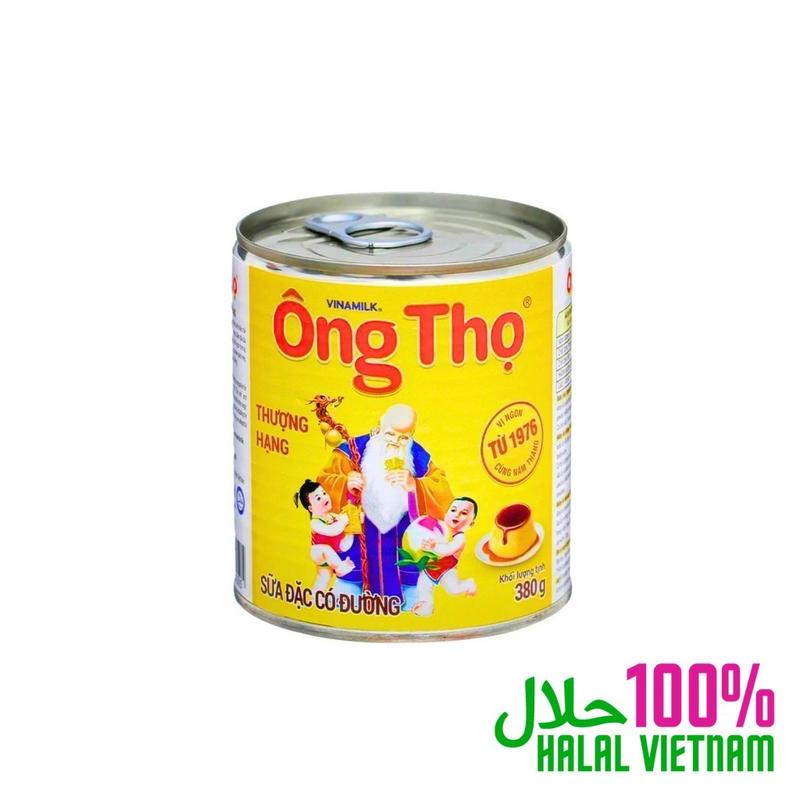 Ong Tho White sweetened condensed milk yellow label 380g can - TikTok ...