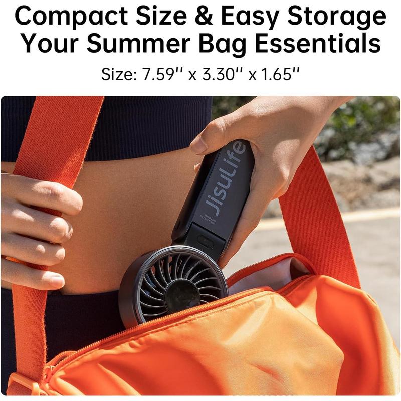 JISULIFE Fan Life7,2024 Powerful Portable Fan with LED Display[19.5Hrs ...