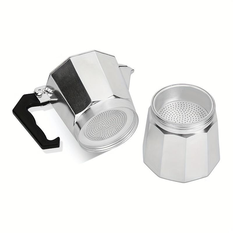 Aluminum Moka Pot With Metallic Luster, Manual Operation, Reusable ...