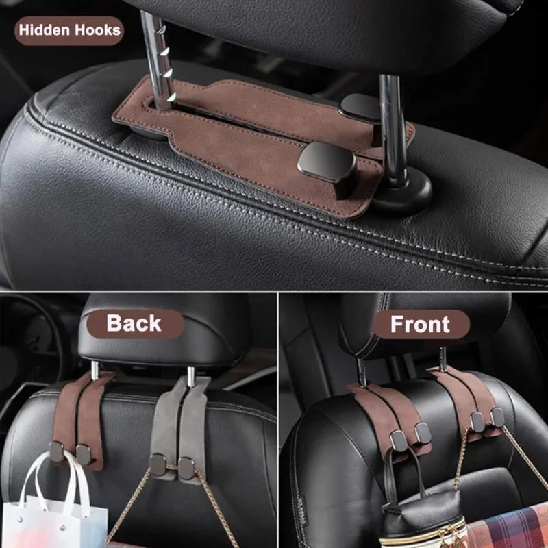 Suede Double Hook, Hidden, Car Backrest Hook, Stable and Durable ...