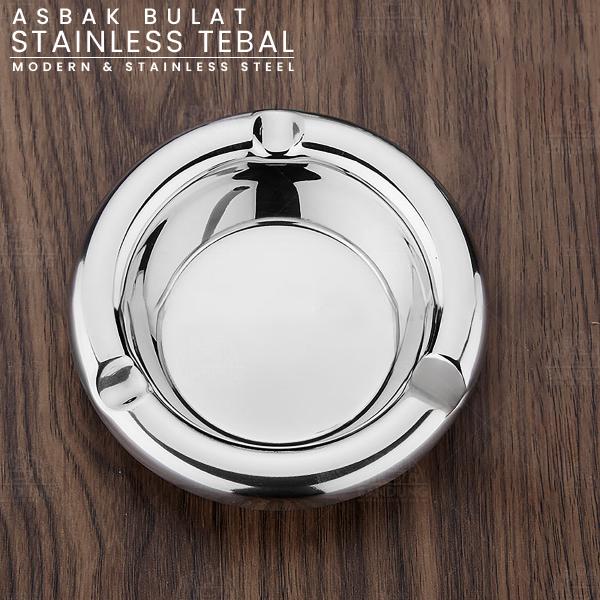 Asbak Bulat Stainless Tebal Desain Simple Modern & Kokoh Aesthetic ...