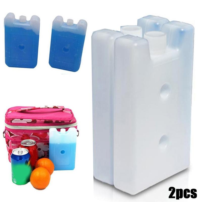 2pcs Empty Ice Pack 400ml Long-Lasting Reusable Ice Block Lunch ...