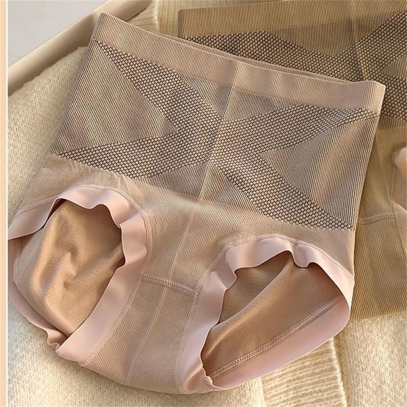 Women High Waisted Cotton Briefs Ladies Underwear Plus Size Panties ...