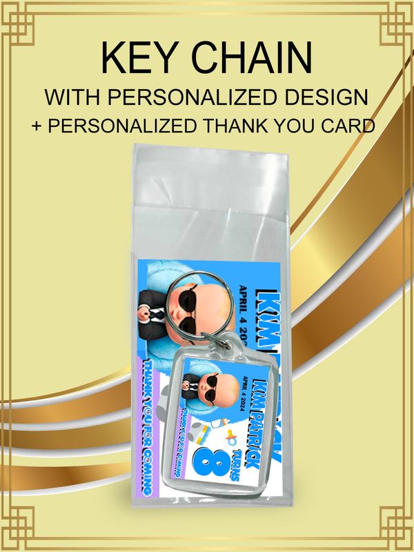 BOSS BABY PERSONALIZED KEYCHAIN BIRTHDAY GIVEAWAY / SOUVENIR - TikTok ...