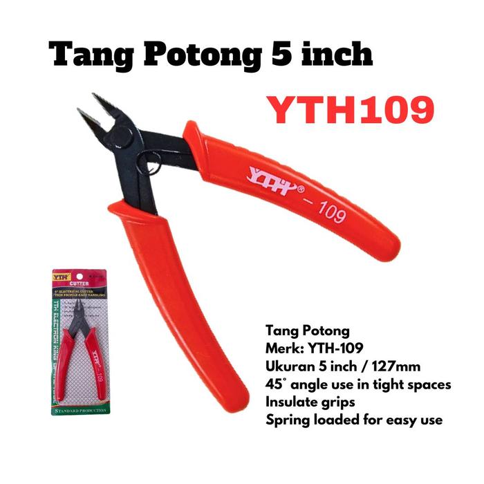 Jual Tang Potong 5 inch YTH109 Micro Nippers 5inch - tanpa bubble ...