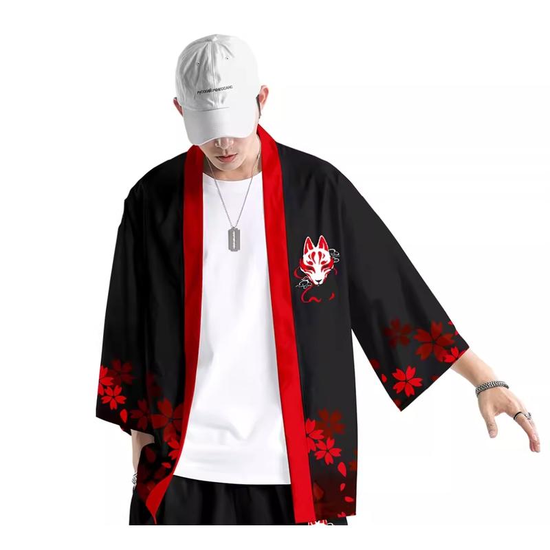 Fox Haori, Gaya Cina, Untuk Lelaki dan Wanita, Cosplay Pasangan ...