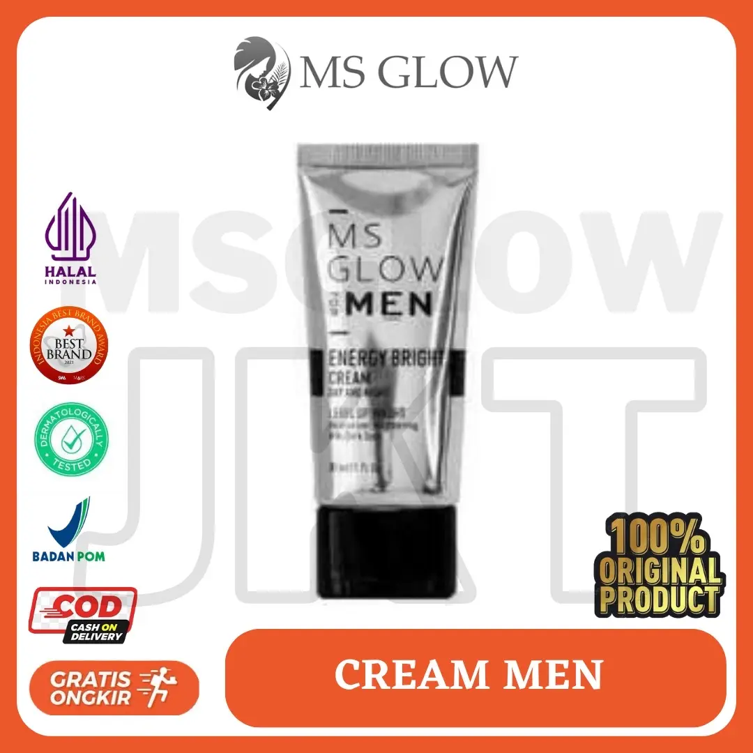 Krim Pencerah Ms Glow Energy Bright untuk Pria 30 ml - Shop | Tokopedia