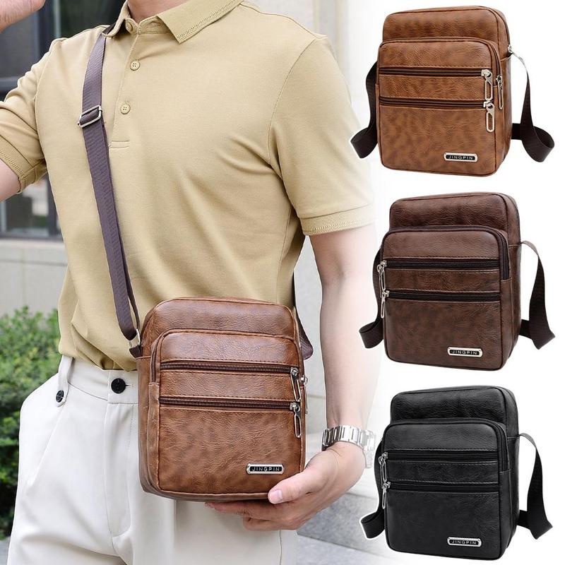 Beg Lelaki, Kulit Pu Baharu, Kapasiti Besar, Gaya Perniagaan - TikTok ...