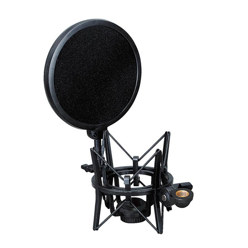 Microphone Shockproof Stand With Large Double-Layer Blowout Prevention ...