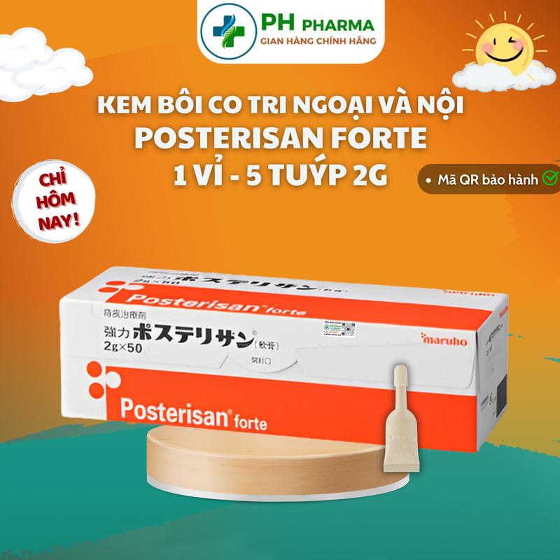 Posterisan Forte Nhật Bản - 10 Vỉ Kem Bôi Co Tri Ngoại & Nội - TikTok ...