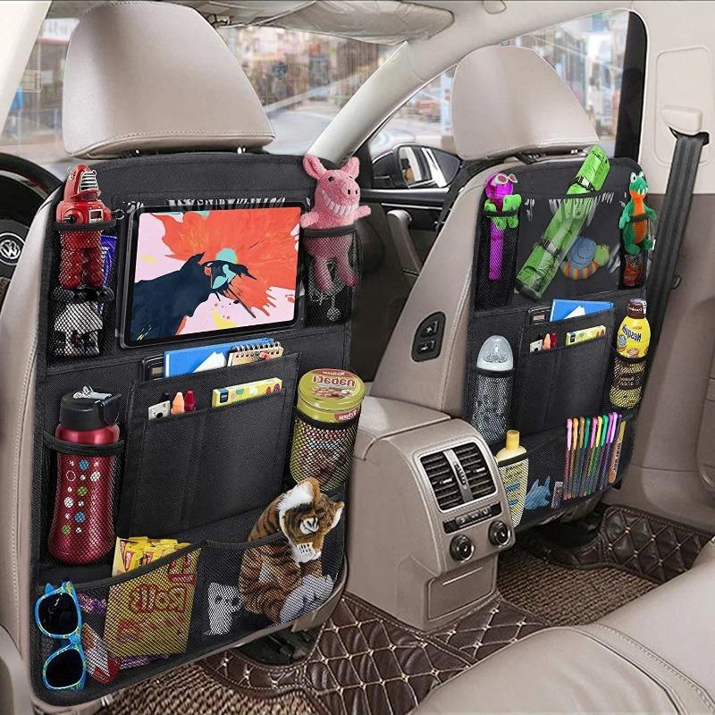 Car Backseat Organizer with Touch Screen Tablet Holder Auto Back ...