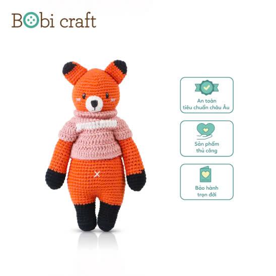 Cáo Foxxie đứng M - Thú bông len Bobi Craft - Đồ chơi an toà - TikTok ...