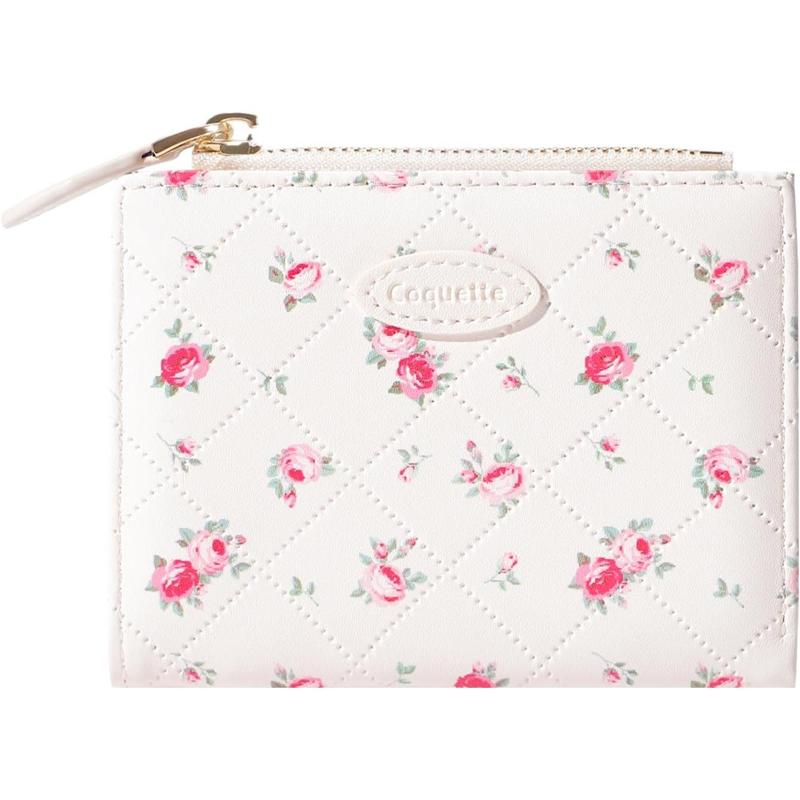 Rose Print Floral Wallet Small Bifold Wallet with Zipper Purse - TikTok ...