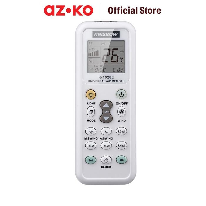 Jual AZKO Krisbow Remote Control Ac Universal 1000 In 1 Remote Control ...