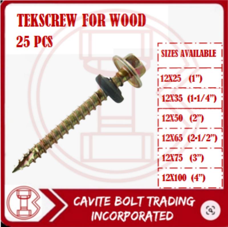 TEKSCREW FOR WOOD (25PCS) - TikTok Shop Philippines