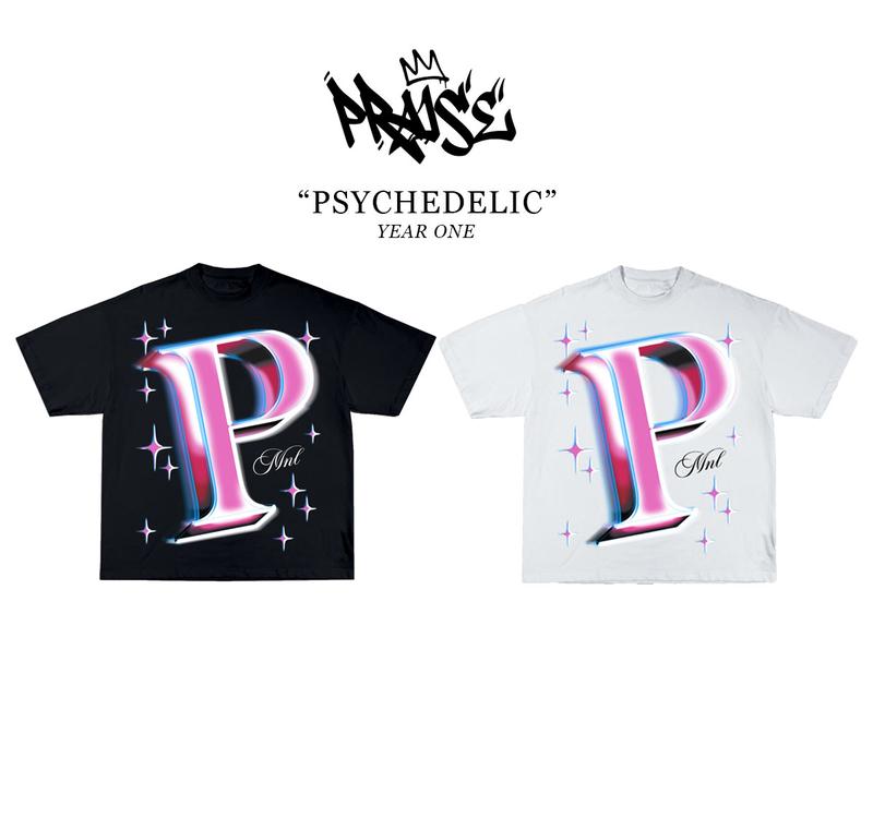 PSYCHEDELIC | FULL PRINT | OVERSIZED PRO CLUB Menswear Top Streetwear ...