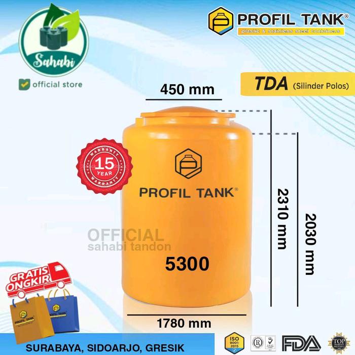Jual Tandon Air / Toren Air / Tangki Air Profil tank TDA 5300 Liter ...