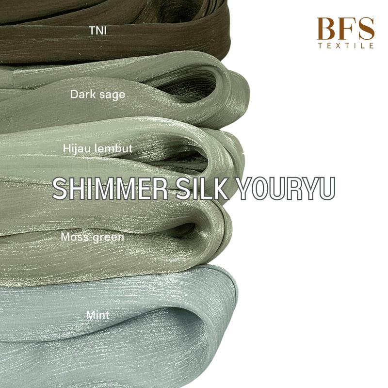 BFS Textile 0,5 Meter Bahan Kain Shimmer Silk Youryu BFS Textile - Shop ...