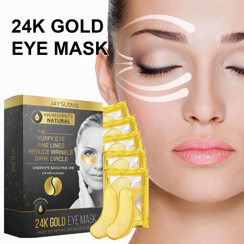 Jaysung 24K gold comfortable eye mask, 10 pairs of moisturizing ...