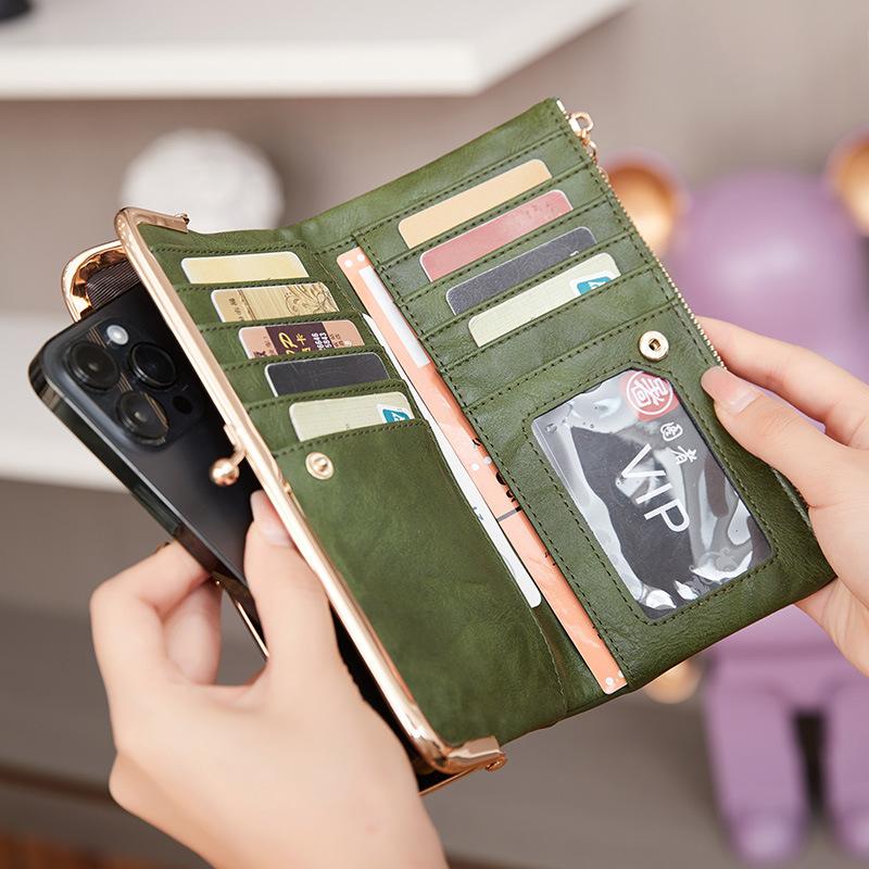 Dompet Syiling Panjang Klip Boleh Dilipat, Gaya Retro, Pelbagai ...