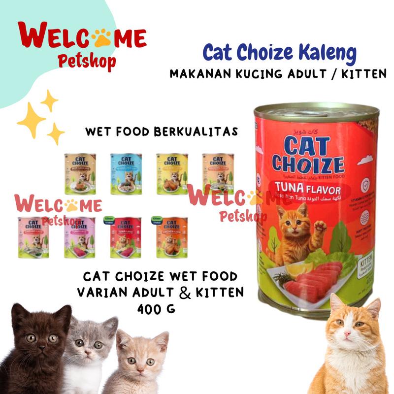 Cat Choize KALENG Wet Food Kitten Adult Makanan Kucing 400g Pakan ...