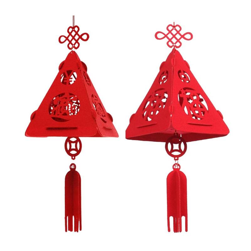 Triangular Chinese Lantern 3D Puzzle Lantern Red Lantern Lucky - TikTok ...