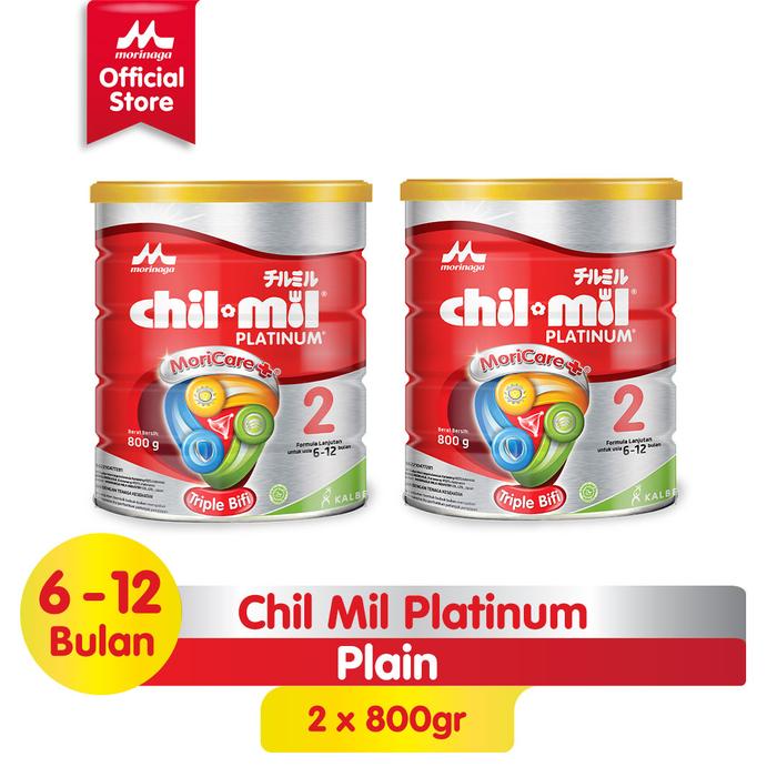 Promo Paket 2 pcs Morinaga Chil Mil Platinum Formula Bayi Usia 6-12 ...