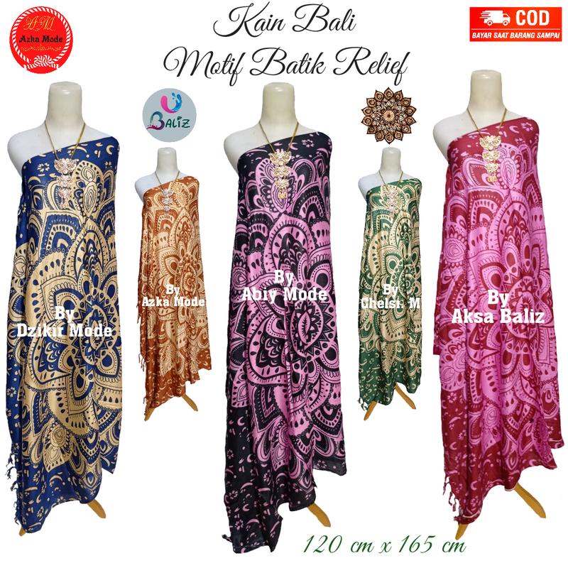 Kain Bali Pantai - Motif Batik Relief - Sarung Pantai - Sarung - Shop ...