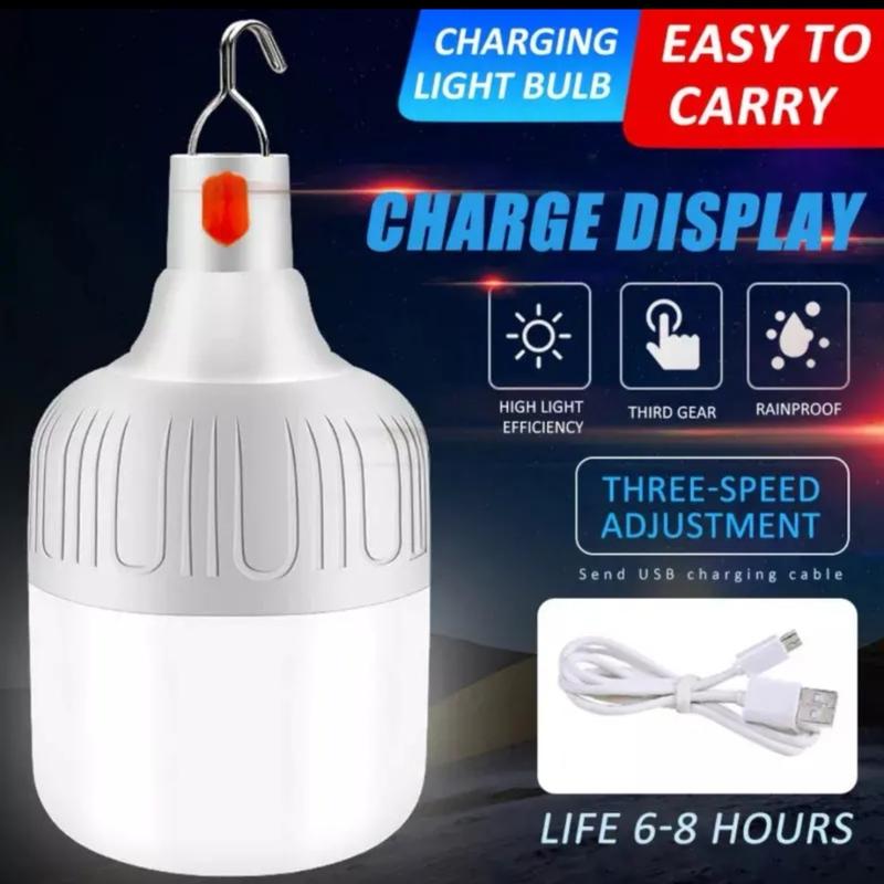 Lampu LED USB Rechargeable 40W-200W untuk Kemah Luar & Pasaran - TikTok ...