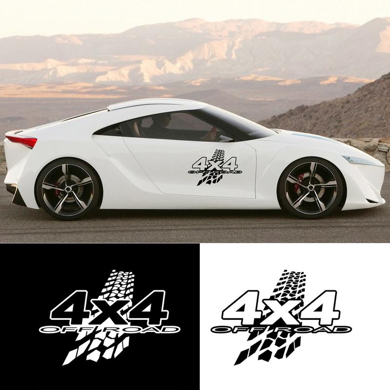 4X4 Off-Road Funny Reflective Decal Car Window Body Styling Sticker ...