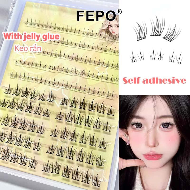 FEPO 10 rows Self adhesive false eyelashes do not require glue ...