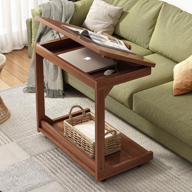 Household Living Room Portable Coffee Table with Wheels Flip - TikTok ...