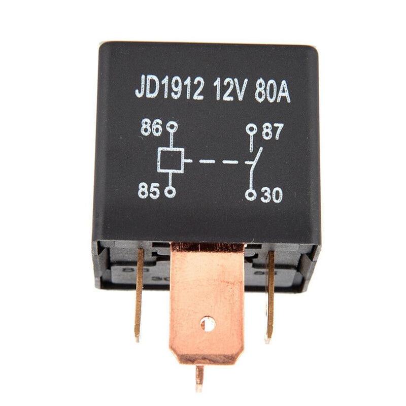 Waterproof Heavy Duty Relay 4Pin DC 24V 12V 80A 1912 Automotive ...
